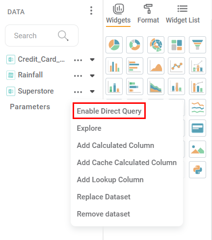 Enable Direct Query